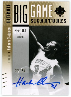 2011-12 Ultimate Collection All-Time Draft Hakeem Olajuwon Auto 22/25 # ...