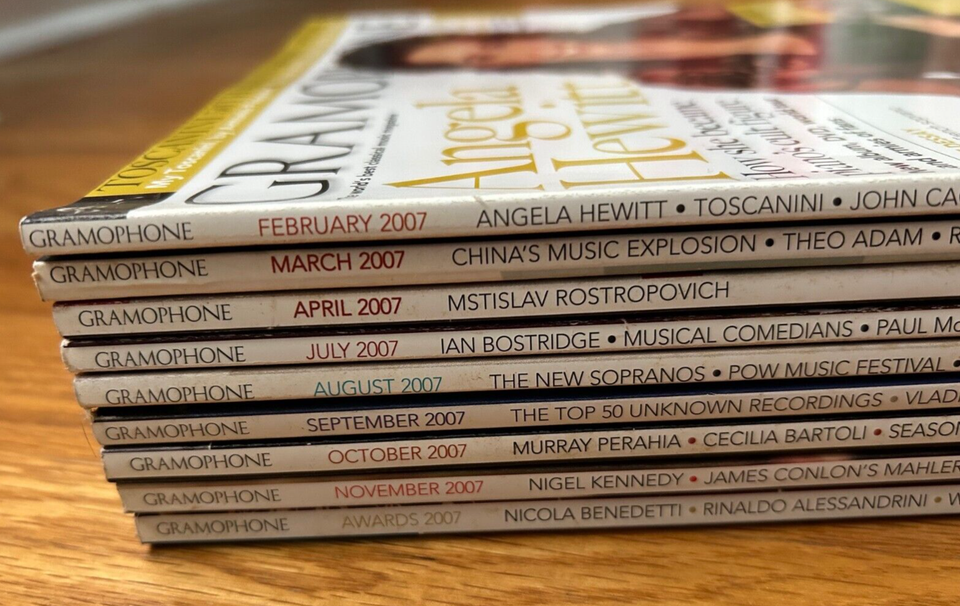 Lot of 9 GRAMOPHONE Magazines 2007 | eBay