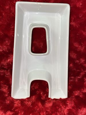 Letter A Candy Nut Dish Ceramic White Wedding Serving Birthday Party ...
