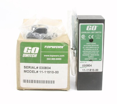 *New* Topworx Leverless Limit Switch 11-11510-00 Go Switch 120VAC 10A ...