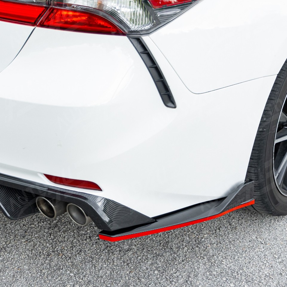 Fit 2018-2024 Toyota Camry TRD Style Gloss Black Rear Diffuser & Corner ...