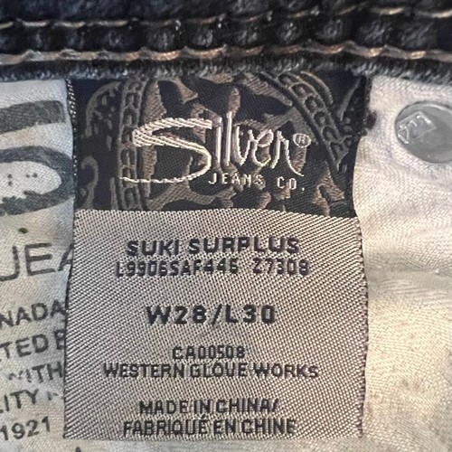 Silver Jeans Co Suki Surplus Womens Denim Blue Jeans 28x30 | eBay