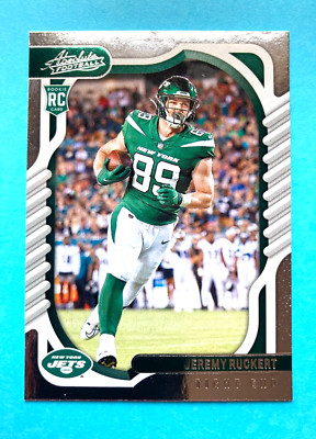 Jeremy Ruckert 2022 Panini Absolute RC Rookie card #169 New York Jets ...