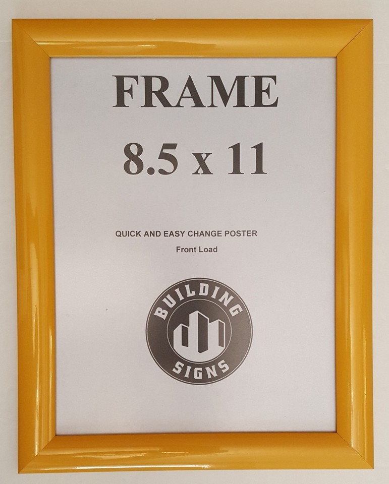 Yellow Snap Frame 8 5x11 Inches Front Loading Quick Poster-REF24-1027 ...