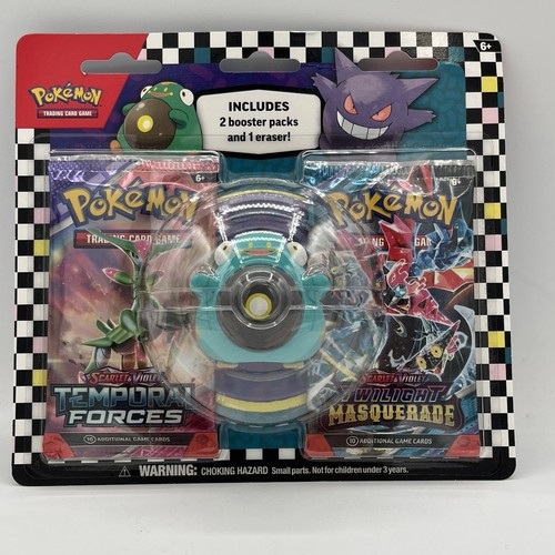 Pokemon 2024 Back To School Eraser Blister BELLIBOLT with 2 Sealed ...