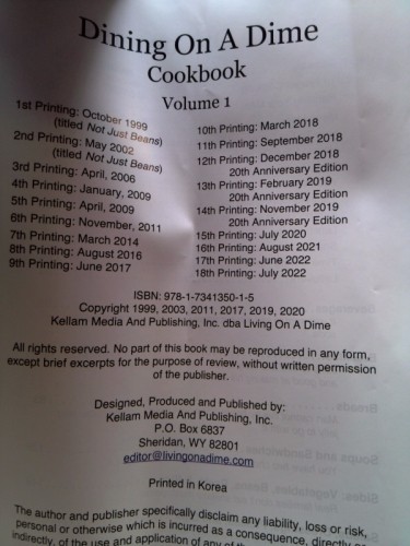 Dining on a Dime Cookbook, Volume 1: Eat Better, Spend Less ...