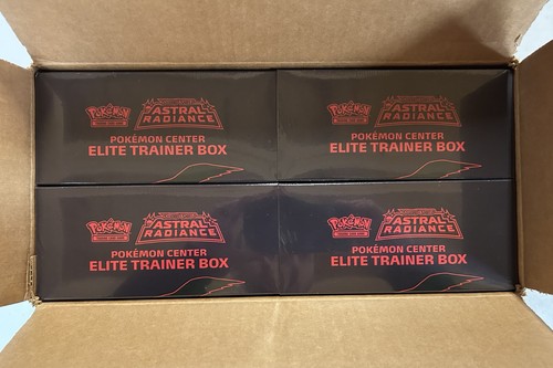 4x SEALED SWSH Astral Radiance POKEMON CENTER ETB Elite Trainer Box ...