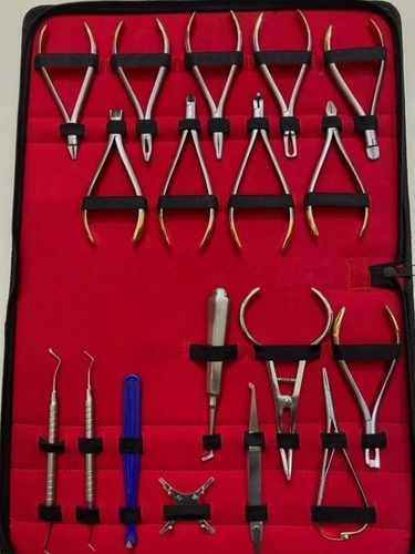Basic Orthodontics Dental Instruments Set 18 Pcs Composite Kit,Dental ...