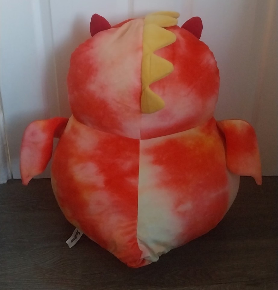 Aldi Giant Red Dragon Squishee Plush Red Plush Toy Soft Toy | eBay UK