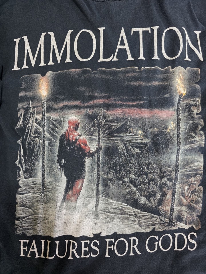 IMMOLATION Failures For Gods 2006 XL LONG SLEEVE T-Shirt Extra Large ...