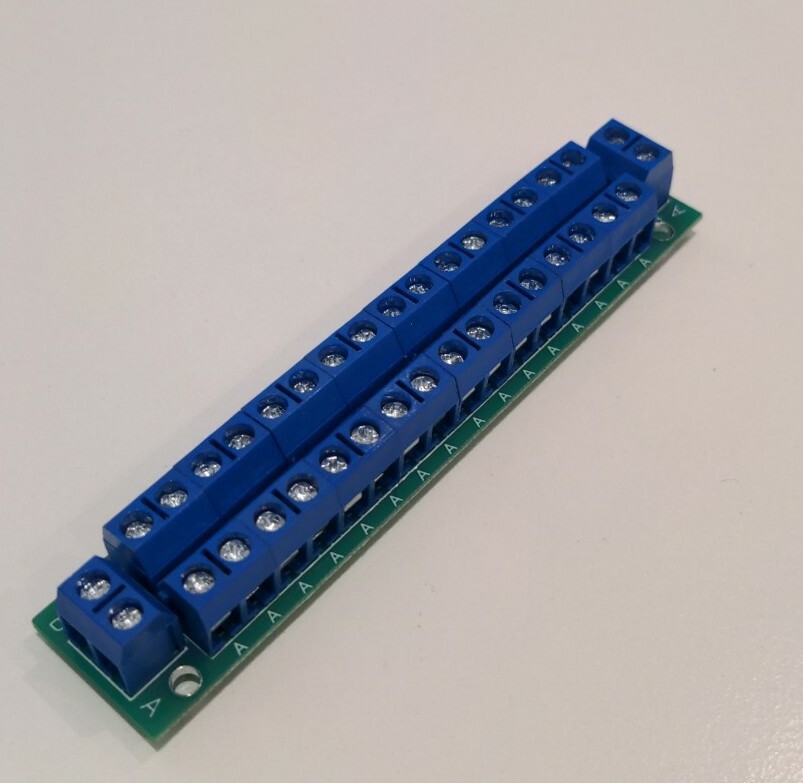 Power Distribution Board for DC, DCC and AC Grouped 2 channel 18 way ...