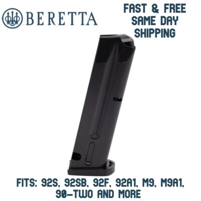 Beretta 92F FS 92A1 M9 A1 9mm 10 Round Magazine JM92F | eBay