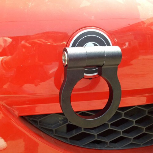 Black Aluminum Car Decorative Front Bumper T2 Screw CNC Tow Towing Hook ...