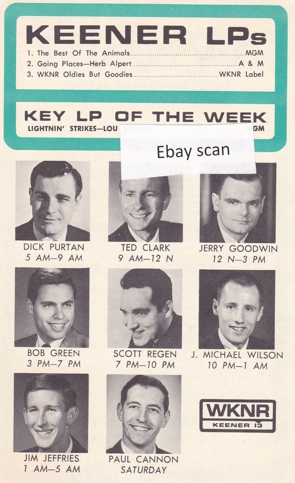 WKNR Keener-13 Detroit Top 40 Radio Music Survey 2-16-66 Dick Purtan | eBay