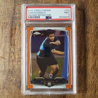2014 Topps Chrome #175 Aaron Donald Orange Refractor Rookie Card RC ...