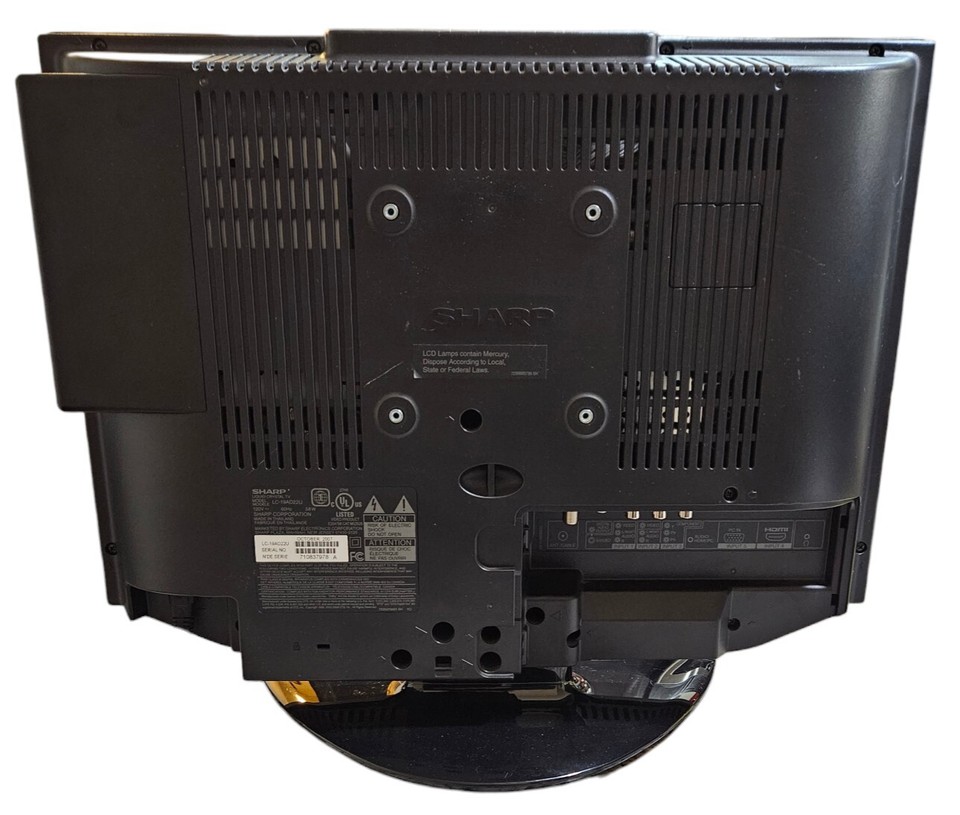 Sharp Liquid Crystal TV 19" DVD Combo LCD Model LC-19AD22U Remote ...