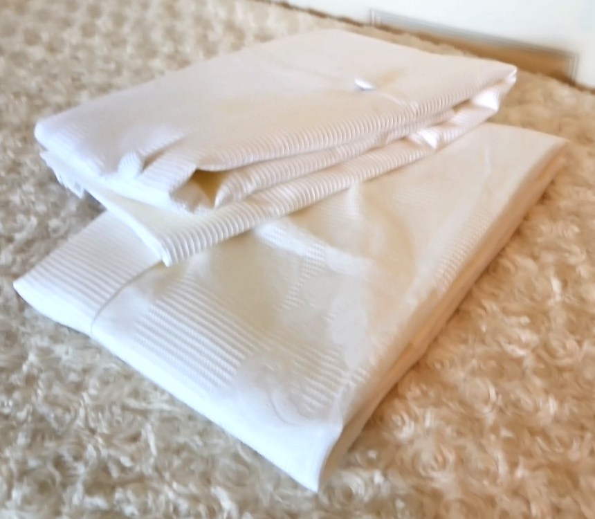 Wamsutta 26” Bright White 100% Cotton Euro Pillow Shams Waffle Textured ...