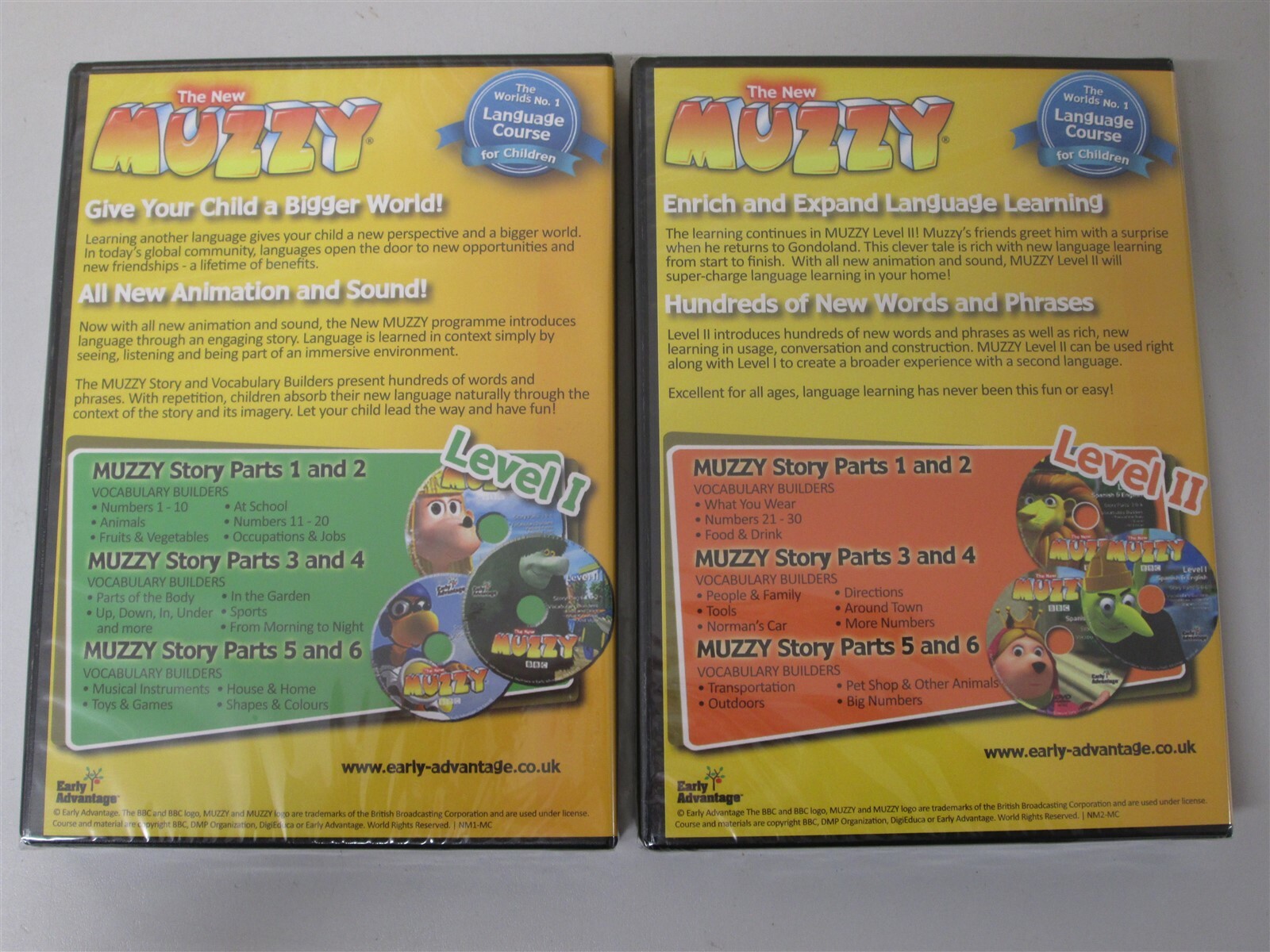 BBC Muzzy Level 1 & 2 Language Course Kids Learn to Speak MANDARIN ...