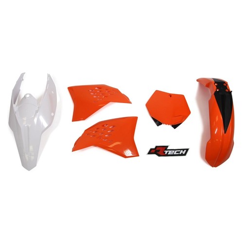 KTM 505 SX 2007 - 2010 Rtech Black Orange Plastics Kit | eBay