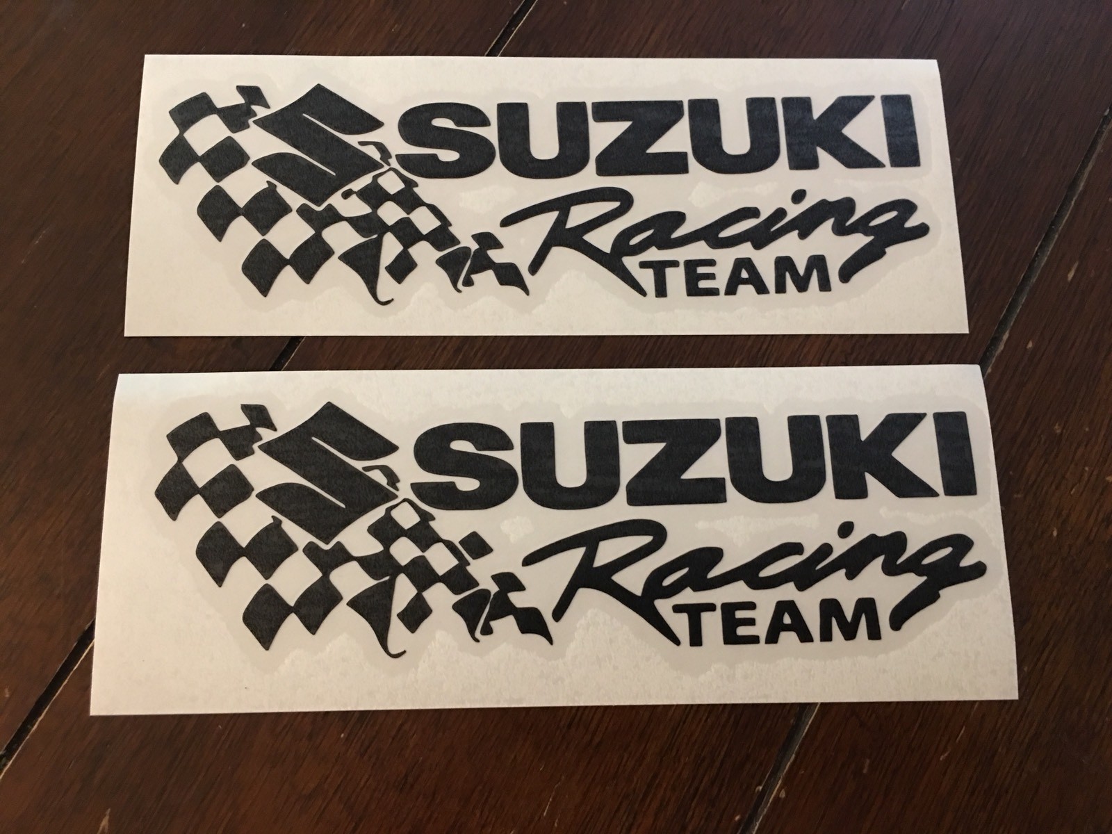 Suzuki Racing Decal Motorcycle Sticker Car Window 6.5” Long | eBay