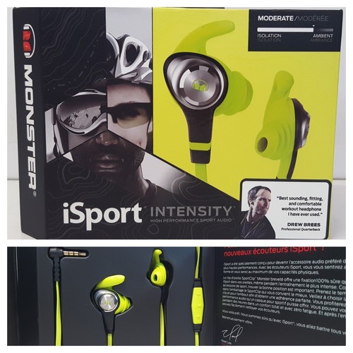 Monster iSport Strive In-Ear Only Headphones - Green ~ Brand New ...