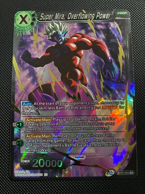 Super Mira, Overflowing Power BT17-111 SR Dragon Ball Super DBS ...