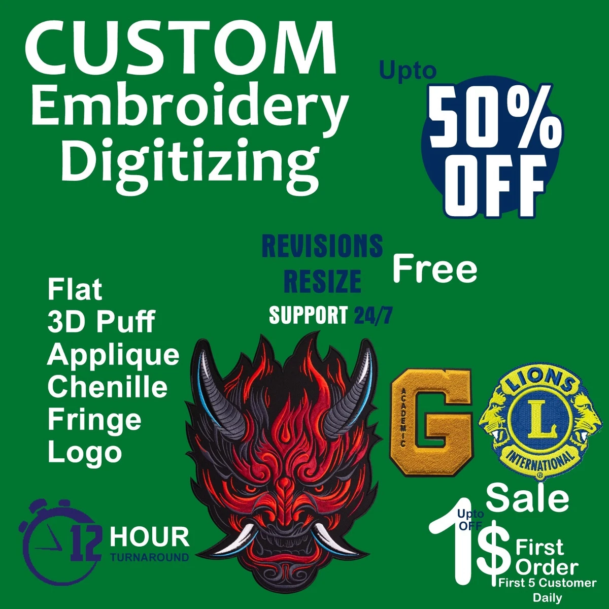Custom Digitizing Embroidery Designs