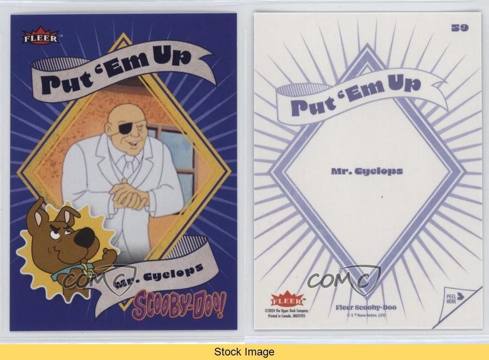 2024 Fleer Scooby Doo Put 'em Up! Stickers Mr Cyclops #59 READ zj5 | eBay