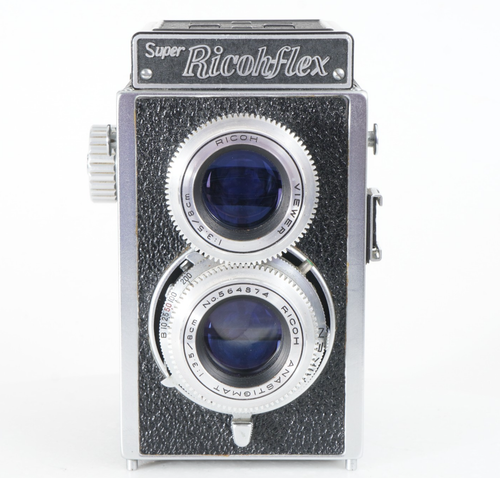 -[EX++] RICOH SUPER RICOHFLEX TLR CAMERA WITH RICOH 80MM F3.5 LENS-NICE ...