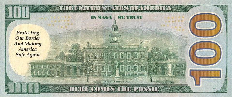 Pack of 25 Donald Trump Presidential MAGA Posse $100 Dollars Novelty ...