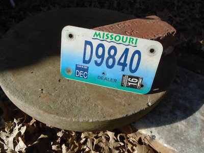 Missouri 2016 Motorcycle Dealer License Plate # D9840 | eBay