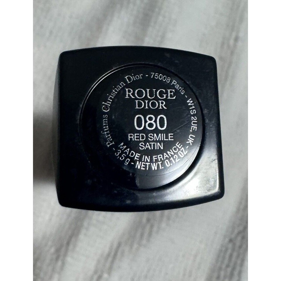 CHRISTIAN DIOR - ROUGE DIOR - COUTURE COLOUR LIPSTICK - 080 RED SMILE SATIN | eBay