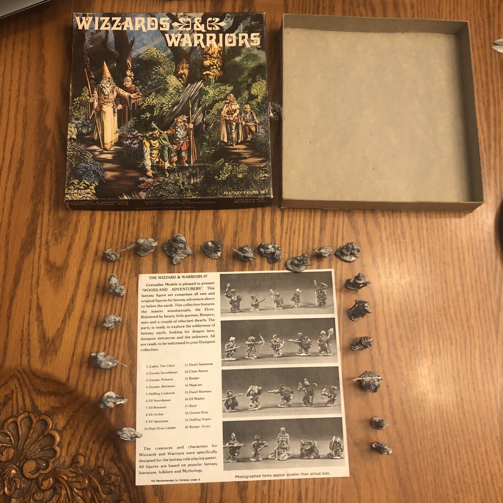 RARE! WIZZARDS & WARRIORS Fantasy Figure Set WW07 Grenadier NM ...