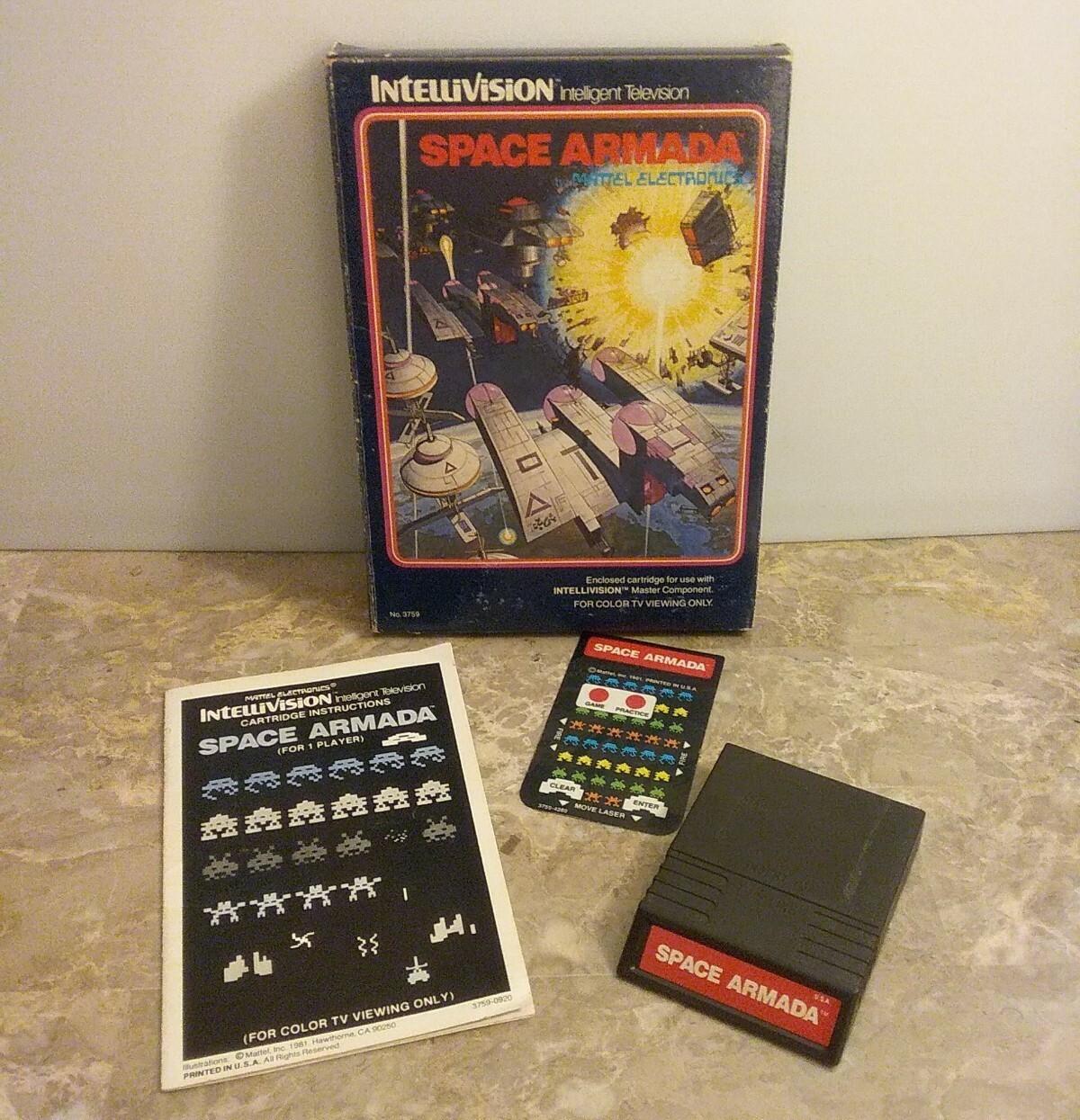SPACE ARMADA - Mattel Intellivision - Complete in box w/ Manual ...
