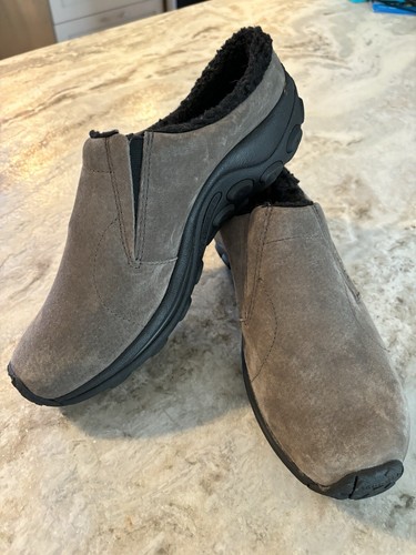 Mens Merrell Sz 10 Jungle Slide Moc Gunsmoke Slip on Shoe Cozy Winter ...