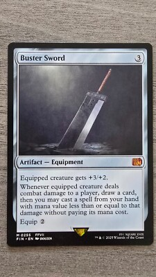 Buster Sword (Mythic) #255 Final Fantasy MTG Near Mint | eBay