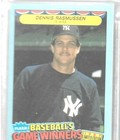 1987 Fleer Baseball Game Winners Dennis Rasmussen NY Yankees #35 Of 44 ...