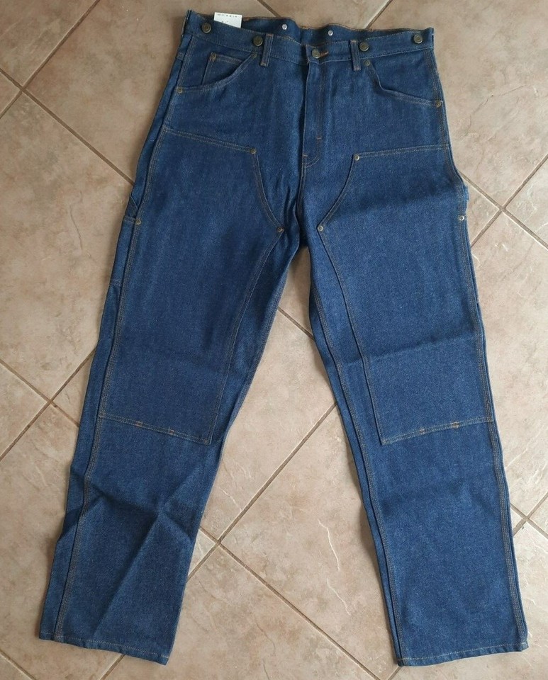Key Brand Authentic Dungaree Double Knee Work Pants | eBay
