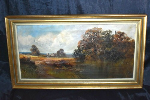 Antique F. WALTERS Oil on Canvas Painting British Listed Artist 19th ...