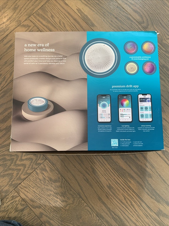 Homedics 11” Drift Sandscape Sandscape, Smart LED Lighting, Wi-Fi ...