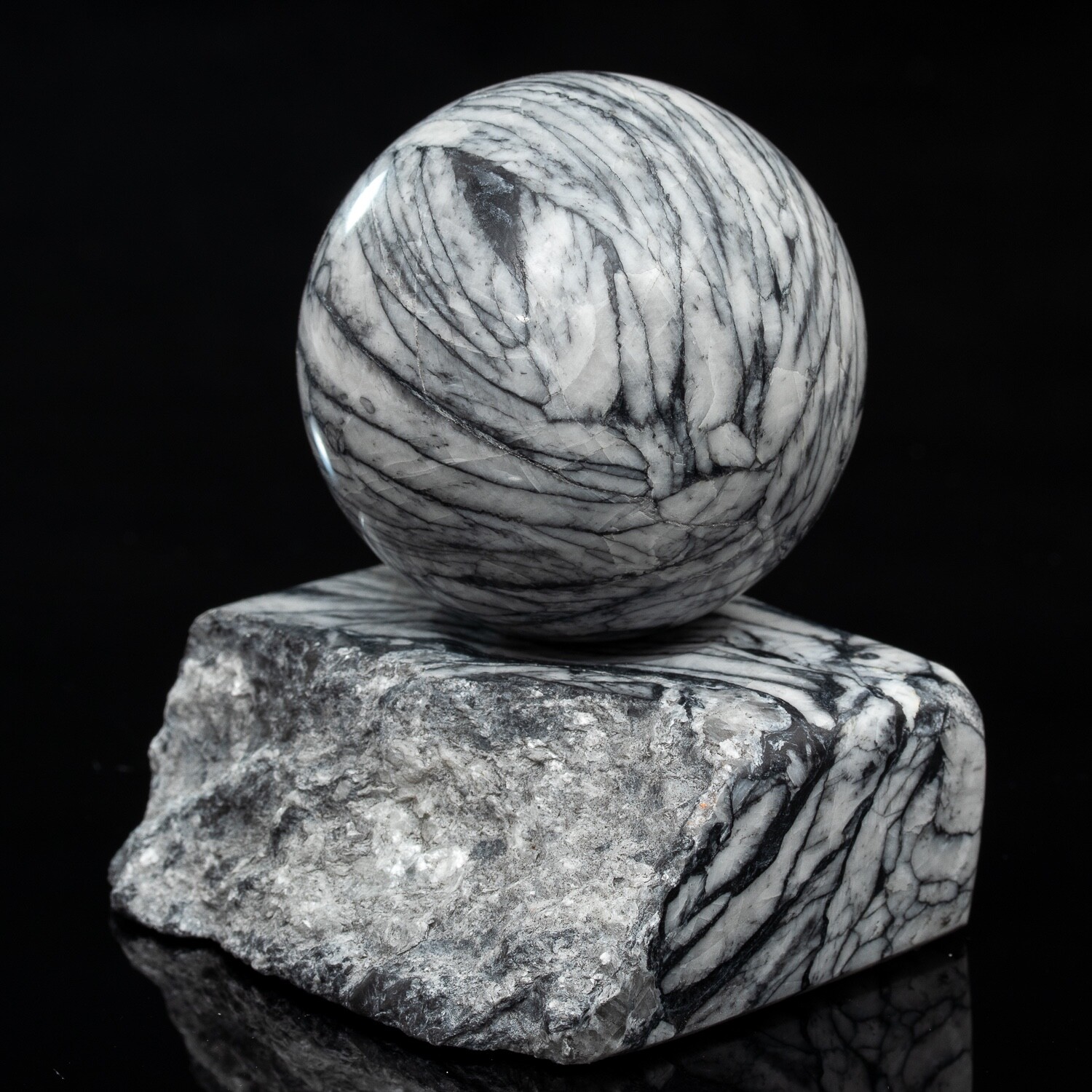 PINOLITE Pinolith sphere with stand 2.01 inch ball specimen #5841T ...