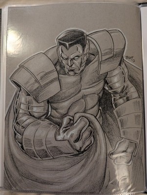 Acolyte Colossus X-Men Original Pencil Sketch Commission By Ryan Best ...