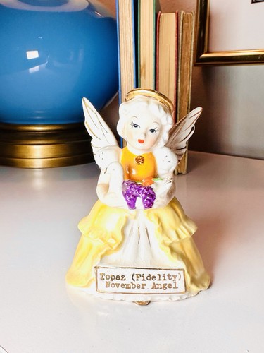 Vintage 1950s SR Fine Quality November Topaz Fidelity Gemstone Angel | eBay