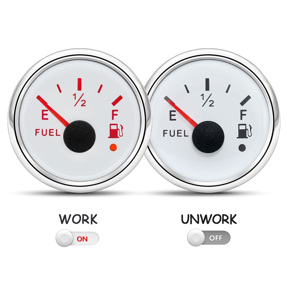 5 Gauge Set GPS Speedometer with Tachometer 120MPH | Silver | Red ...