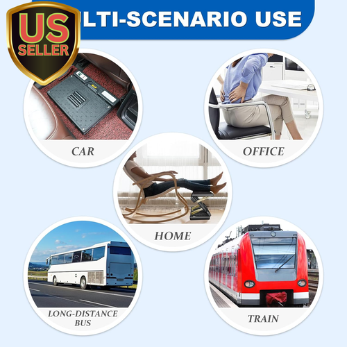 Foldable Foot Rest, Computer Foot Rest under Desk, 12Modes Adjustable ...