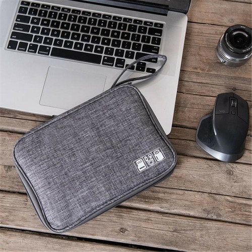 Travel Cable Cord Organizer Electronics Accessories Bag USB Hard Drive ...