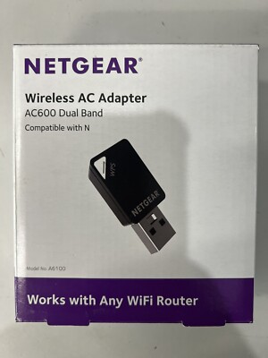 NETGEAR A6100 WIRELESS AC ADAPTER AC600 606449099065 | eBay Australia
