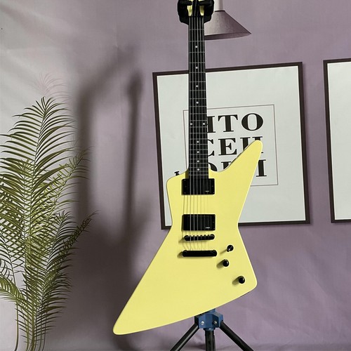 6 String Explorer Electric Guitar HH Pickup Black Hardware Mahogany ...