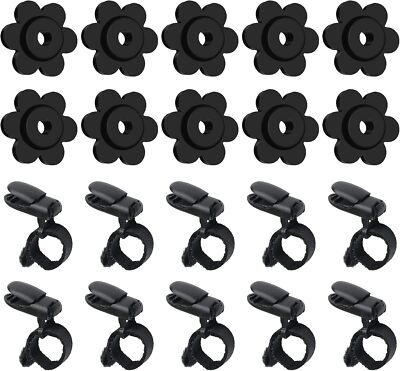 20 Pack Garden Flag Clips and Stoppers,Tiger Clips for Garden Flag ...