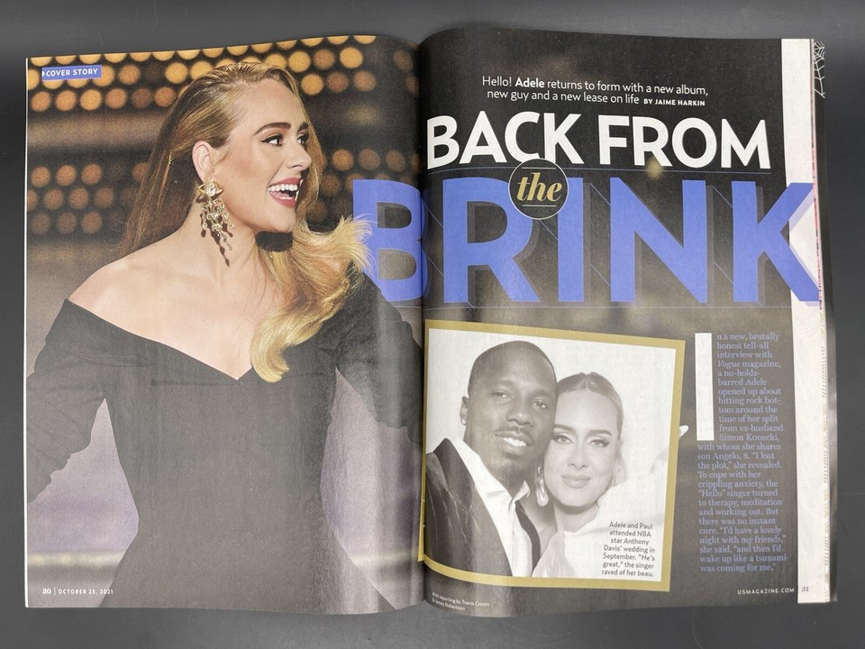 US Weekly Magazine October 25 2021 Adele James Bond | eBay